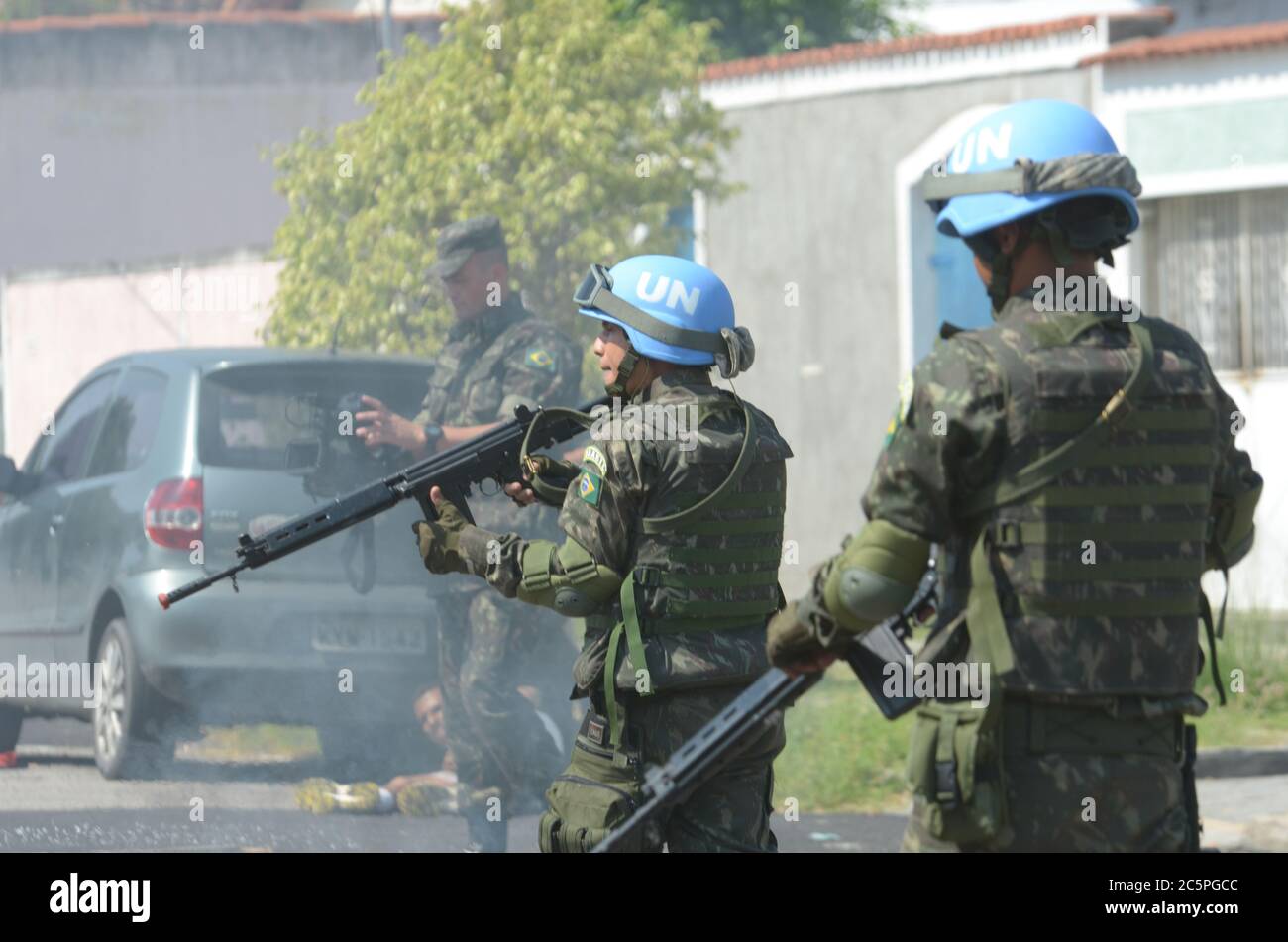 Training of the UN peacekeeping force infantry battalion in Haiti ...