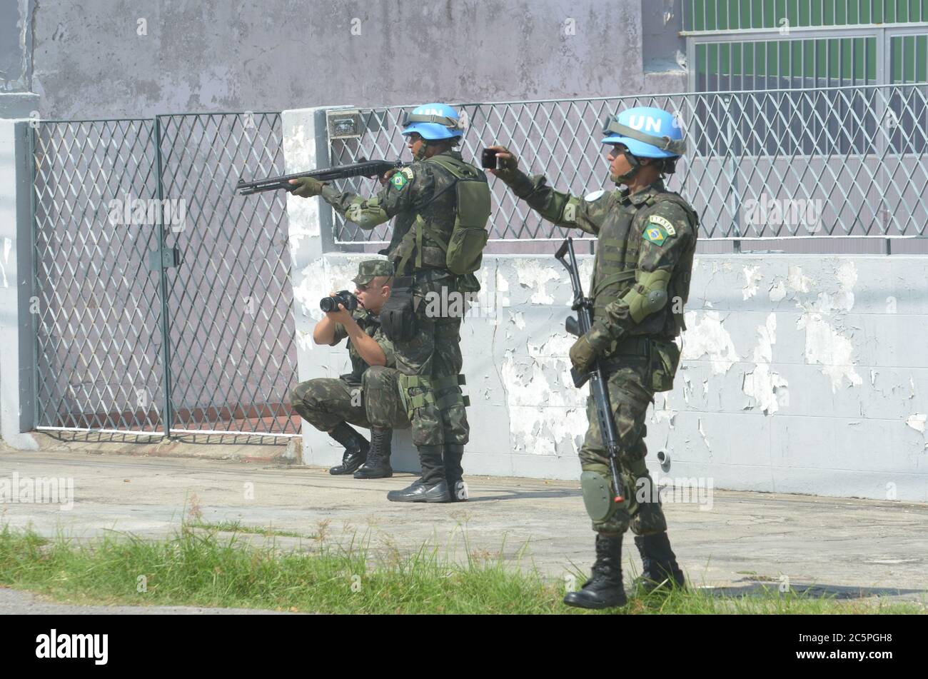 Training of the UN peacekeeping force infantry battalion in Haiti ...