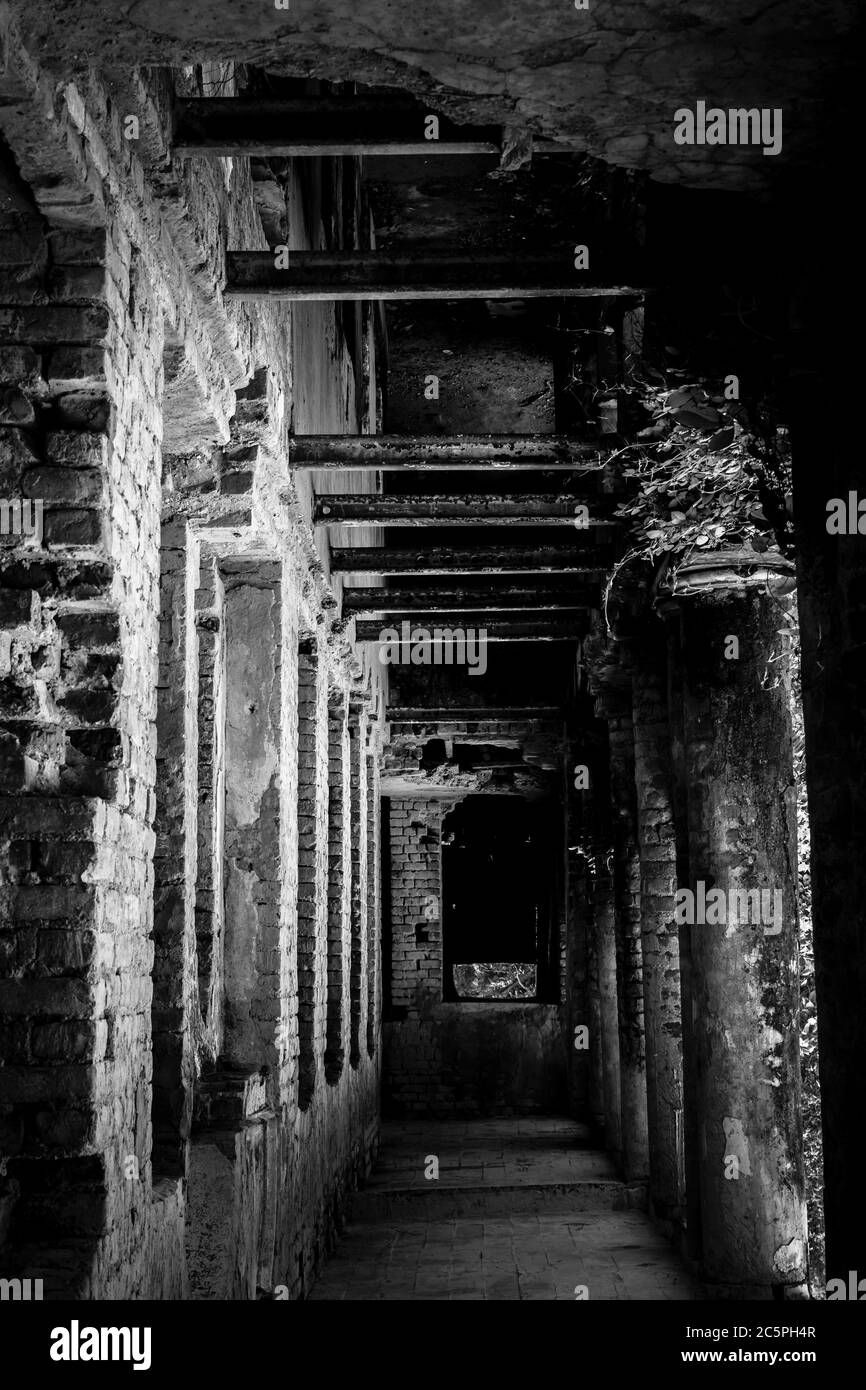 Old poor housing in Black and White Stock Photos & Images - Alamy