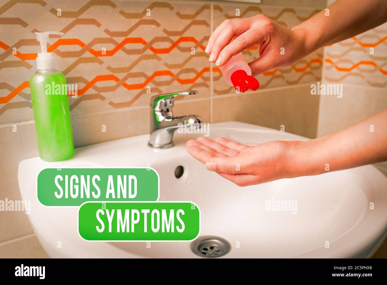 Text sign showing Signs And Symptoms. Business photo showcasing ...