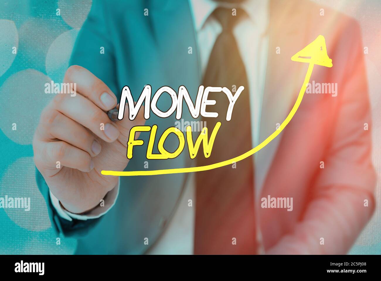 Text sign showing Money Flow. Business photo showcasing it is an ...
