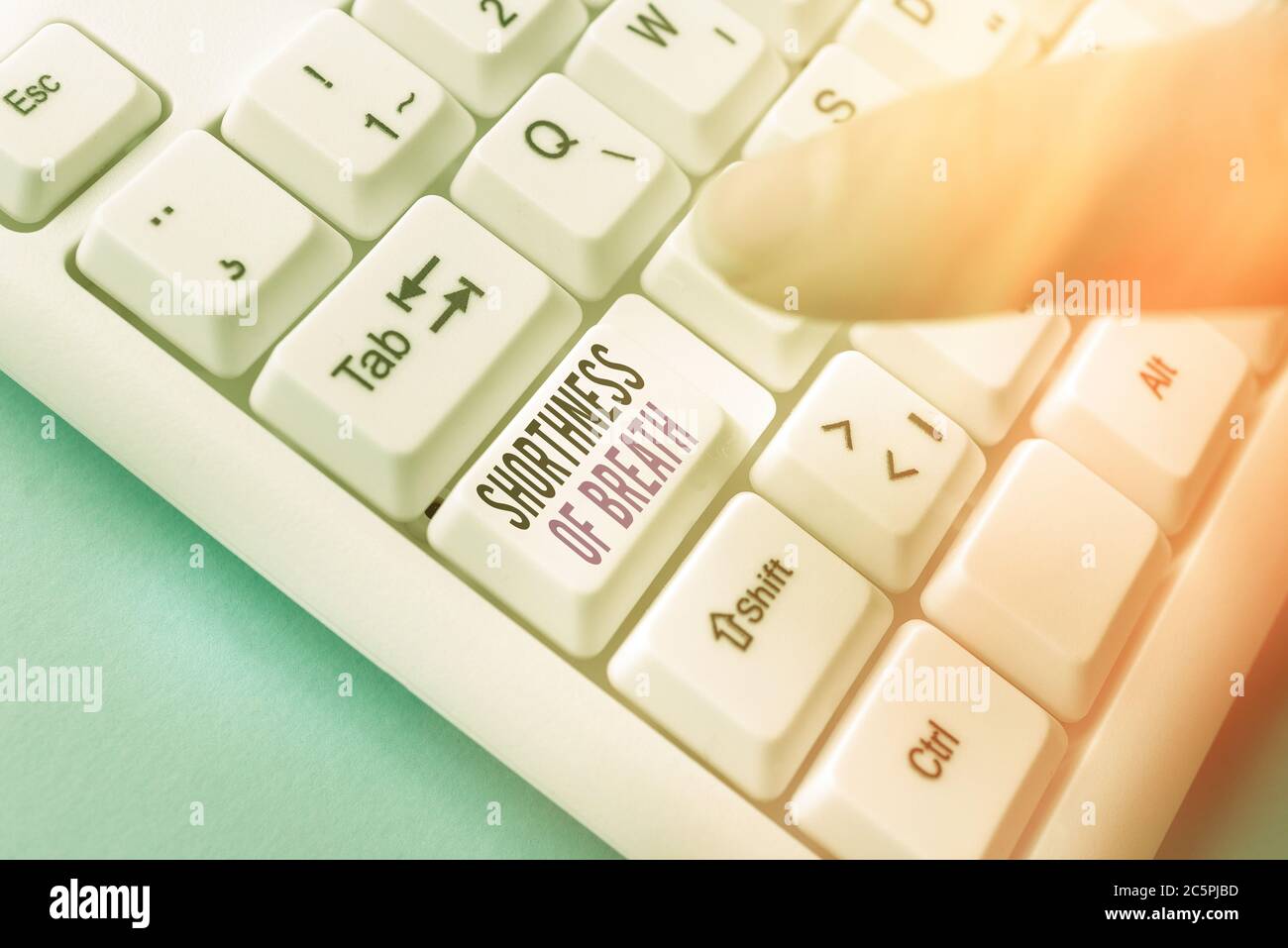 Handwriting text Shorthness Of Breath. Conceptual photo intense ...