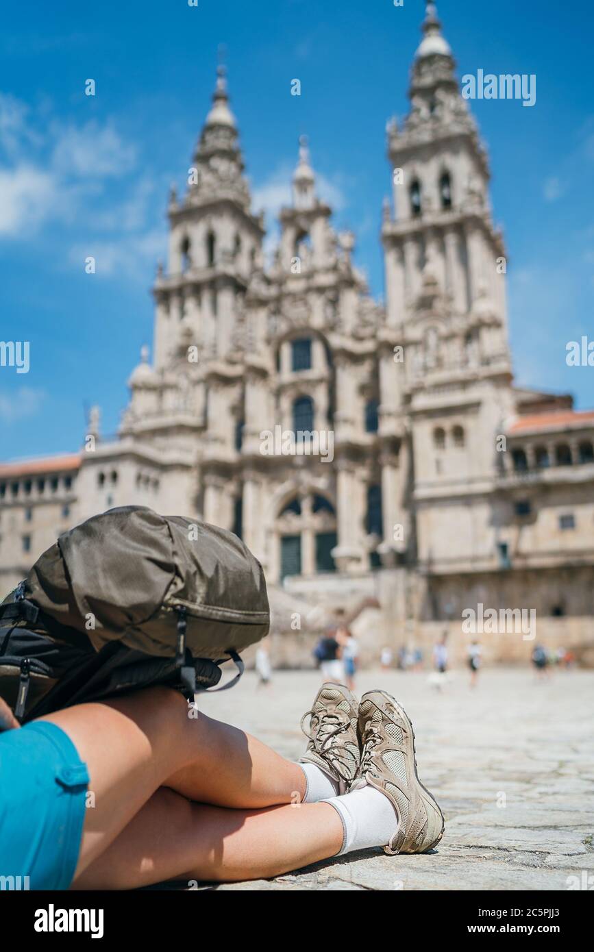 Plaza obradeiro hi-res stock photography and images - Alamy