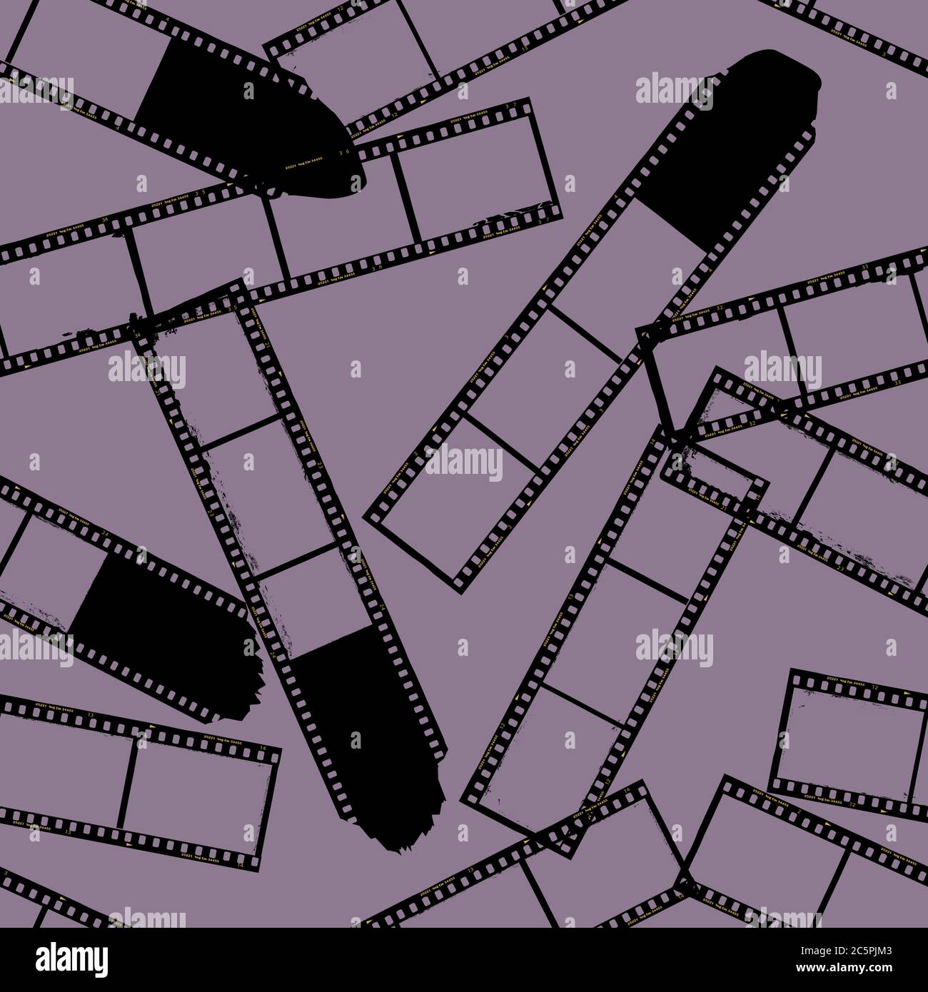 Empty frame of photographic analog film, camera film, grungy photo ...