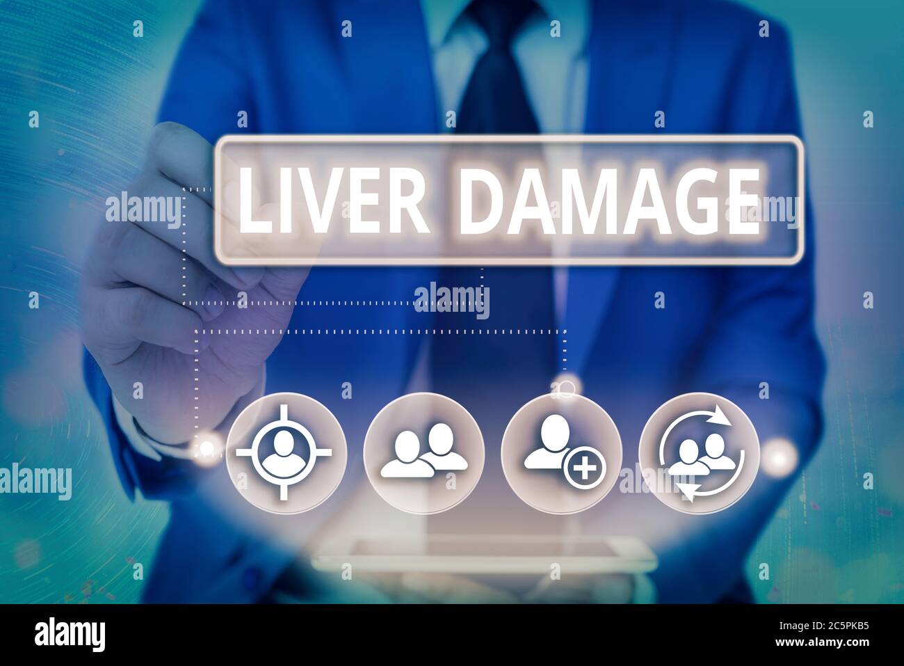 Writing note showing Liver Damage. Business concept for any disorder of ...