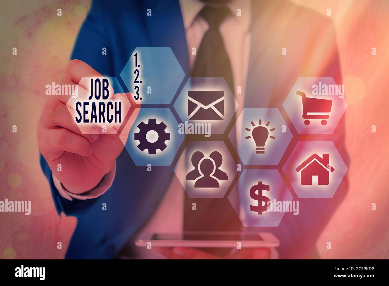 Conceptual hand writing showing Job Search. Concept meaning an act of ...