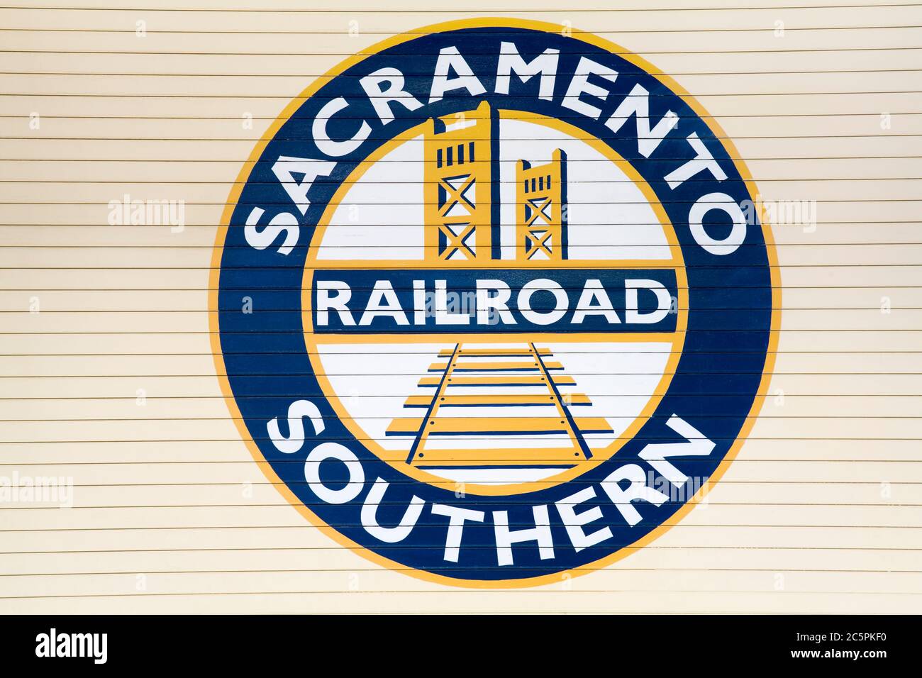 Usa railway sign hi-res stock photography and images - Alamy