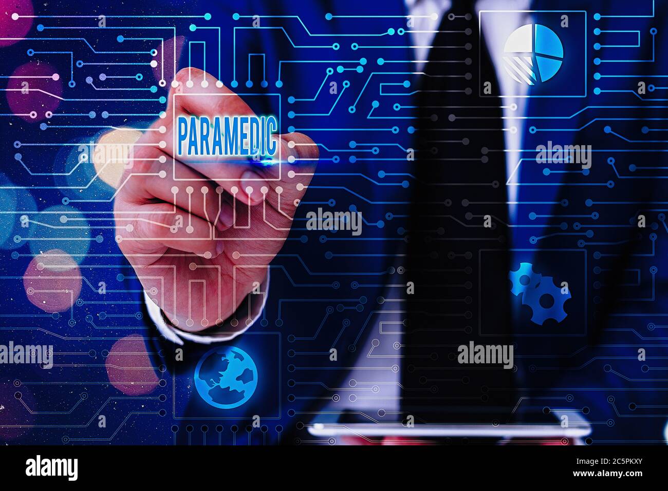 Word writing text Paramedic. Business photo showcasing a health worker ...