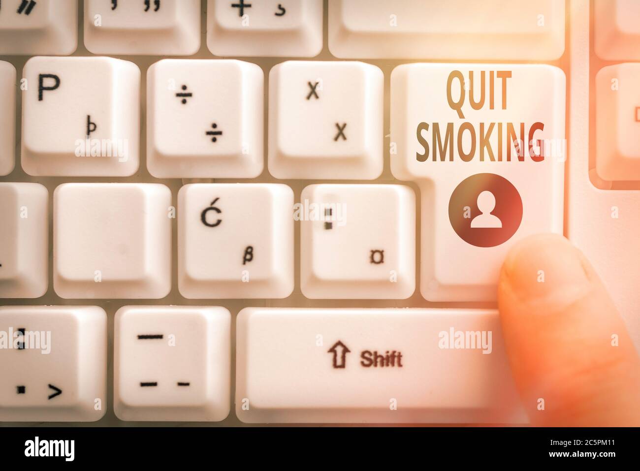 Word writing text Quit Smoking. Business photo showcasing the process ...