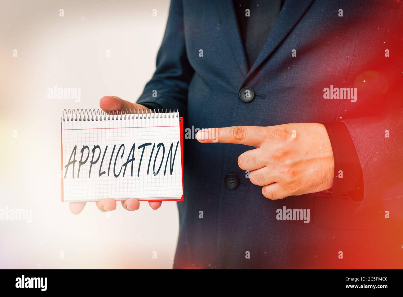 Handwriting text Application. Conceptual photo an order for something ...