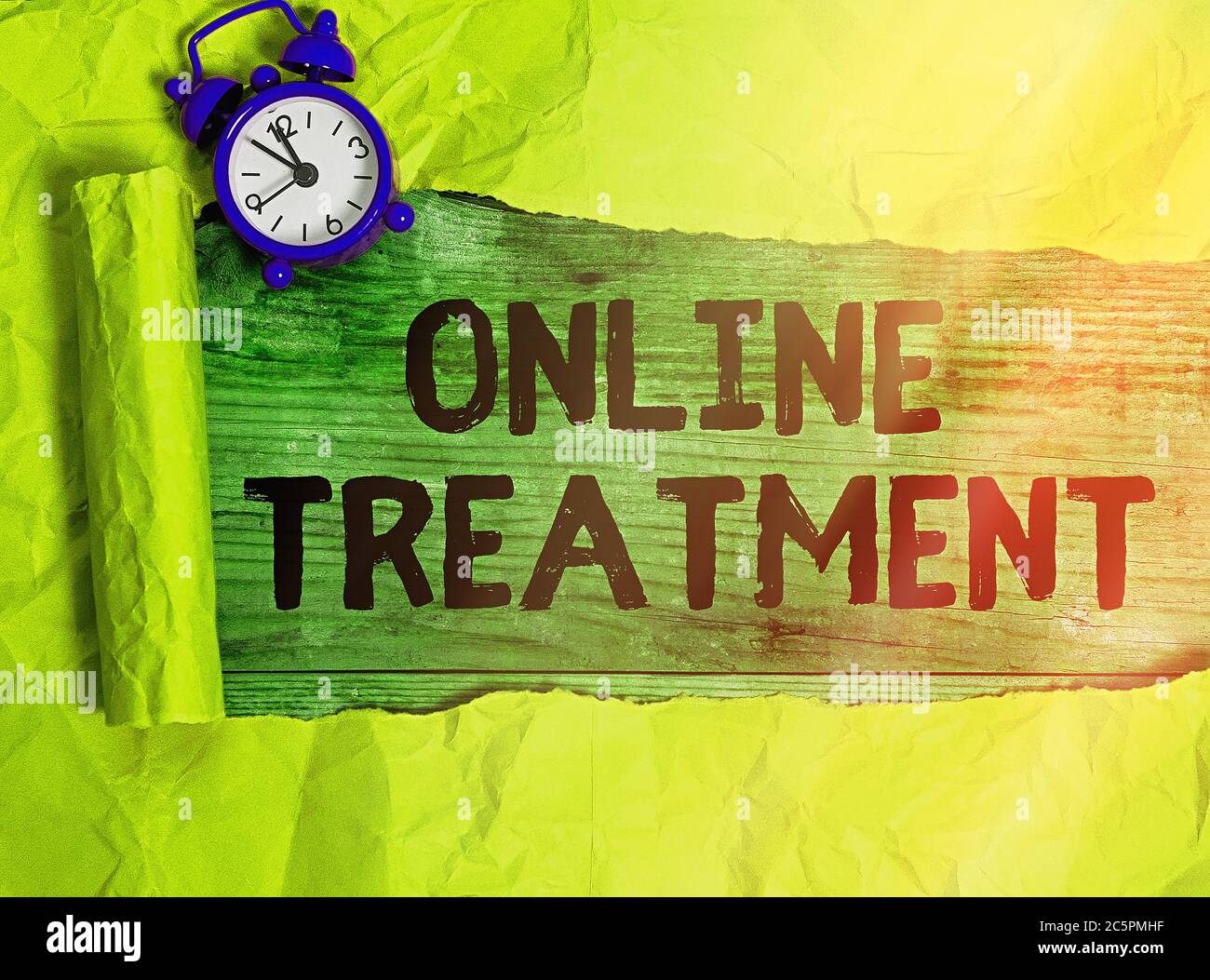 Word writing text Online Treatment. Business photo showcasing providing ...