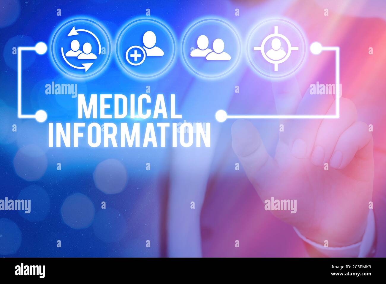 Handwriting text writing Medical Information. Conceptual photo an ...
