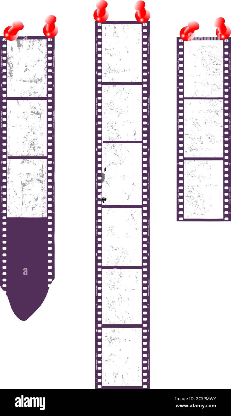 Empty frame of photographic analog film, camera film, grungy photo ...