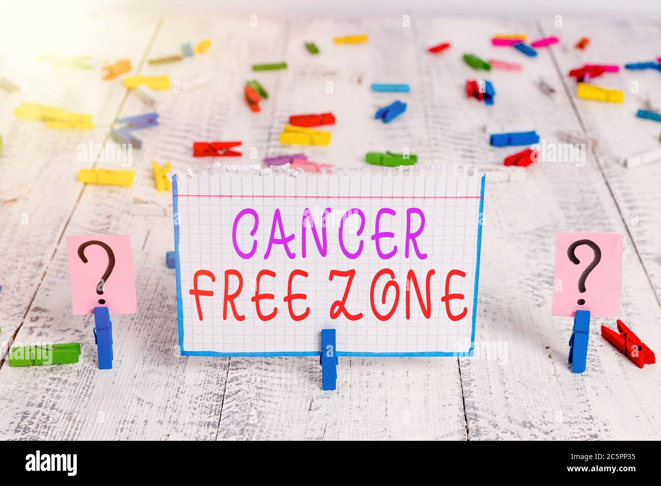 Conceptual hand writing showing Cancer Free Zone. Concept meaning ...