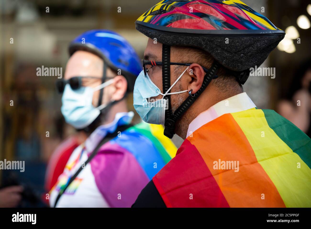 People are seen participating on the 15th pride parade in Porto ...