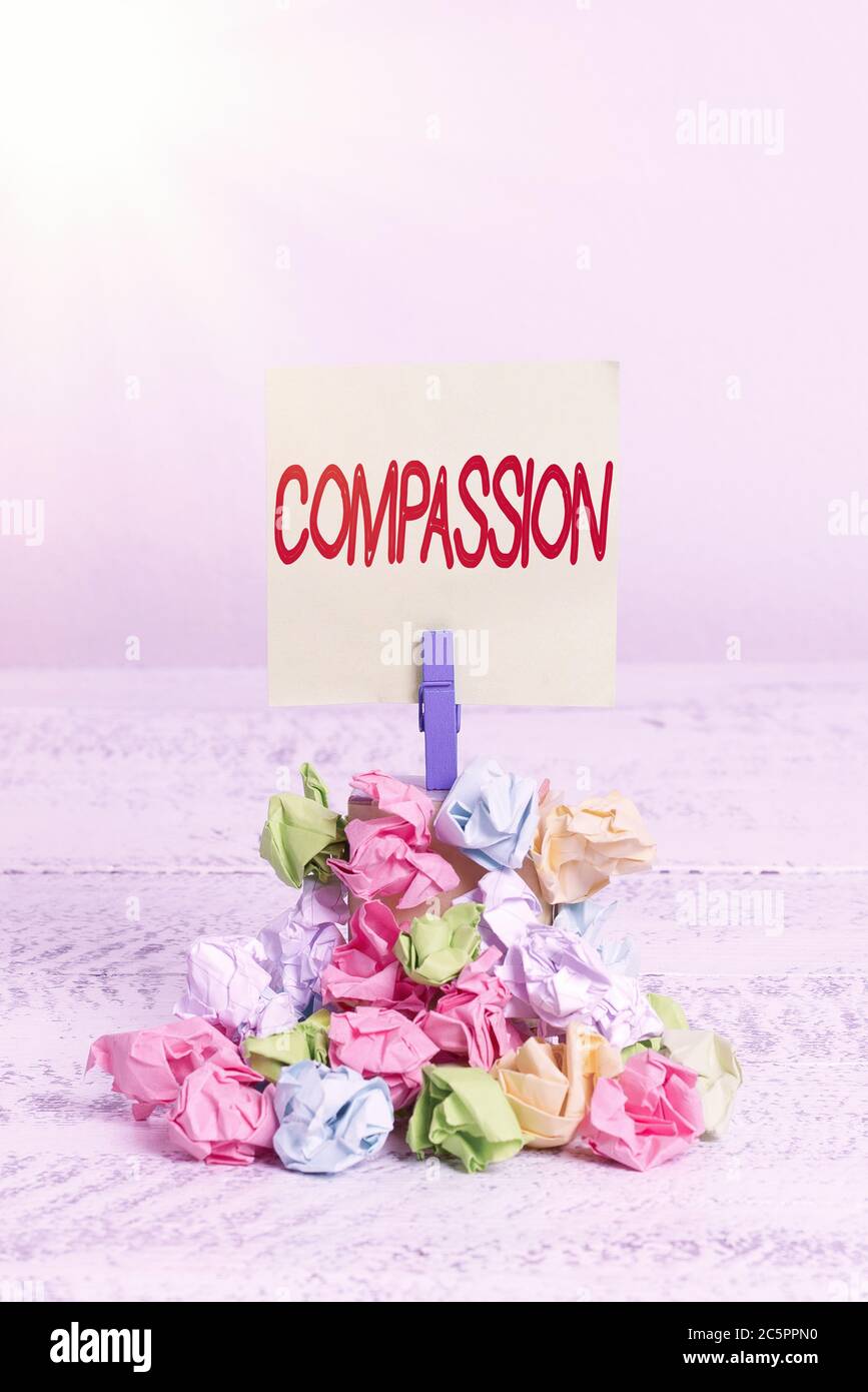 Word writing text Compassion. Business photo showcasing empathy and ...