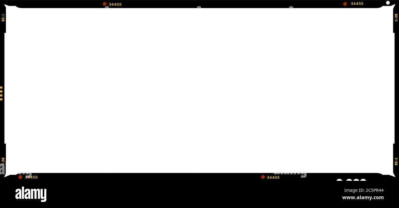 Empty frame of photographic analog film, camera film, grungy photo ...