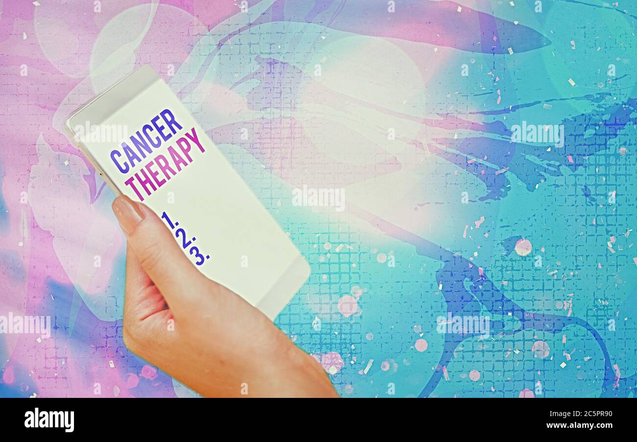 Word writing text Cancer Therapy. Business photo showcasing the ...