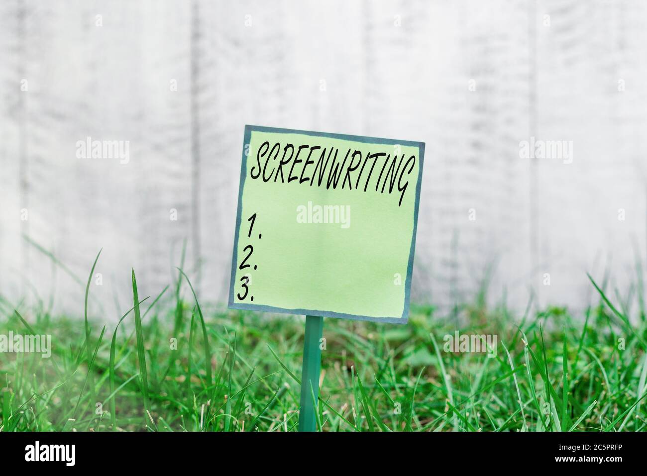 Conceptual hand writing showing Screenwriting. Concept meaning the art ...