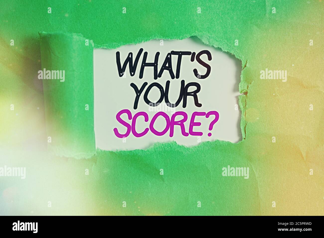 Word writing text What S Your Score Question. Business photo showcasing ...