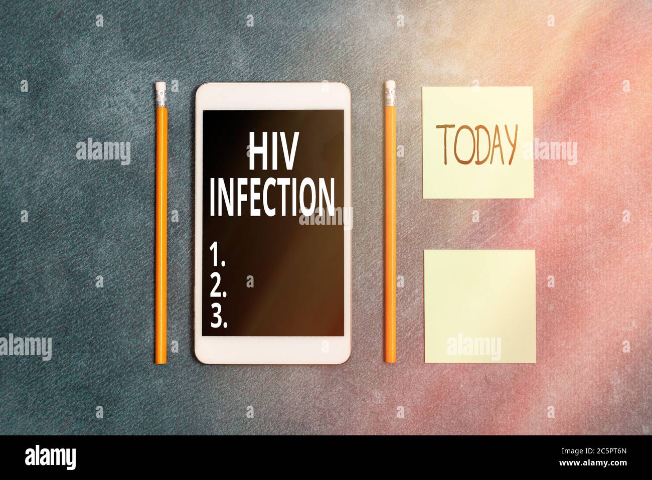 Handwriting text writing Hiv Infection. Conceptual photo A disease of ...