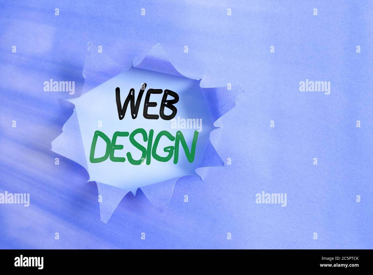Writing note showing Web Design. Business concept for website creation ...