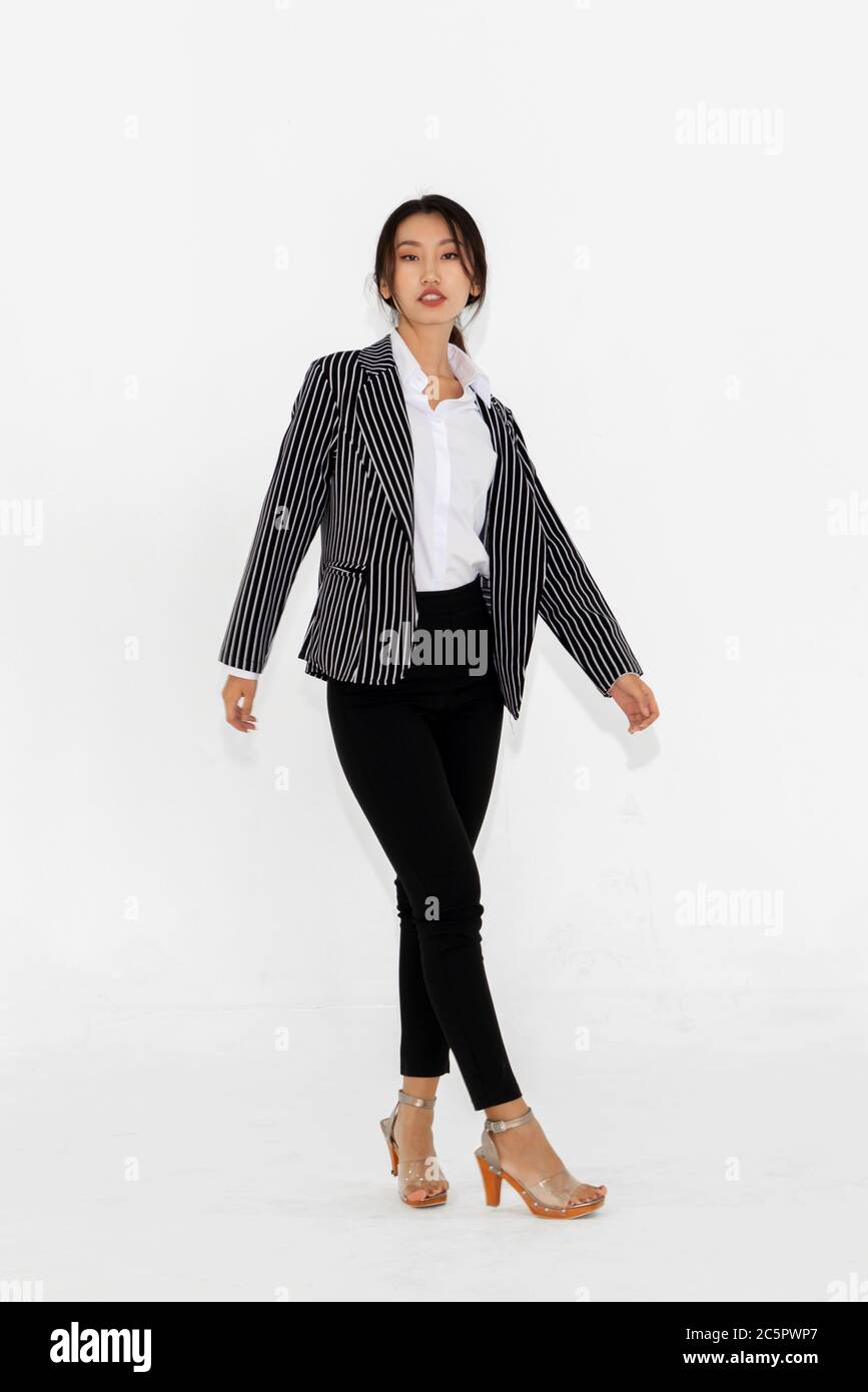 Asian businesswoman full body portrait hi-res stock photography and ...