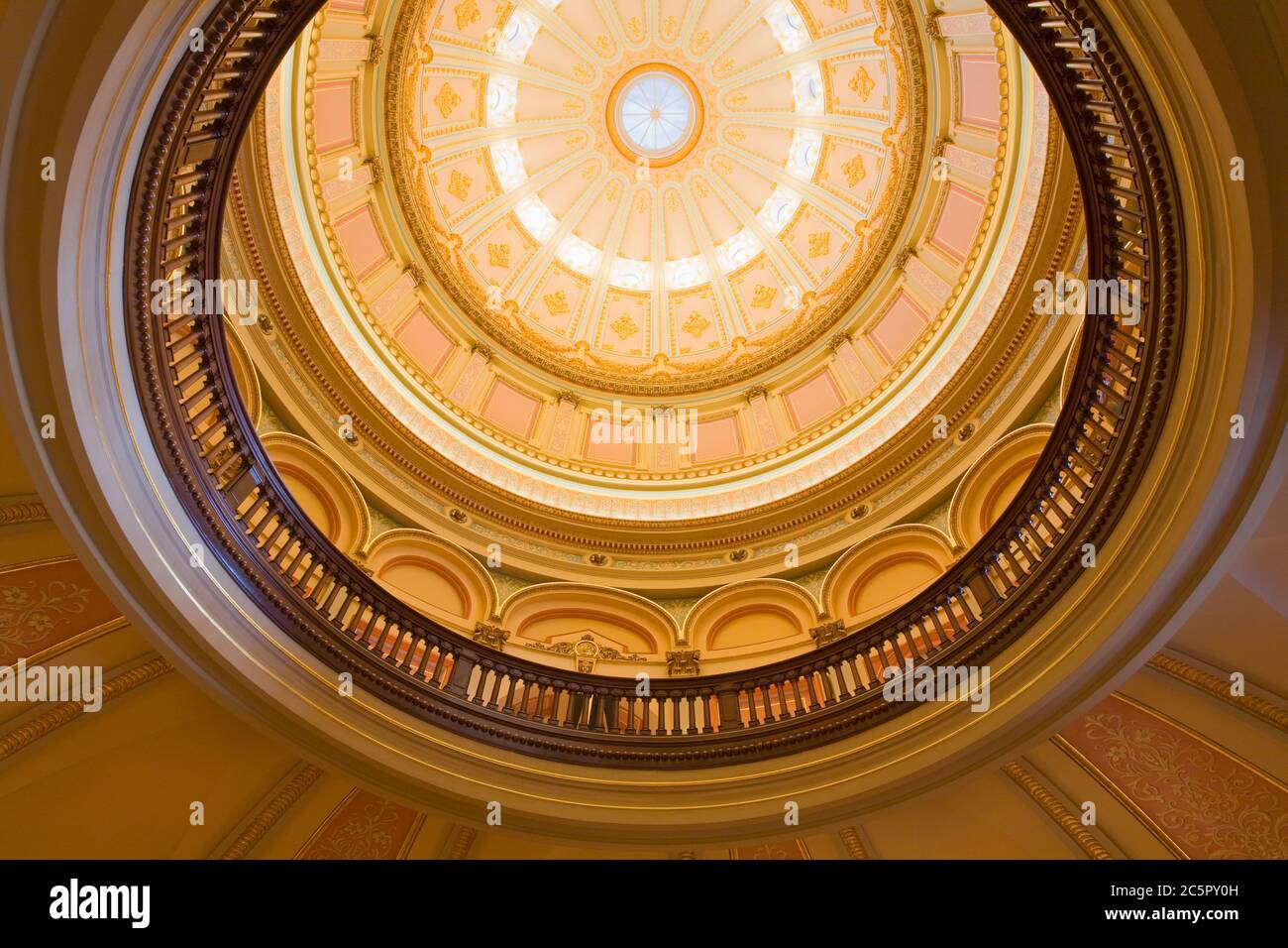 Rotunda in the State Capitol Building,Sacramento, California, USA Stock ...