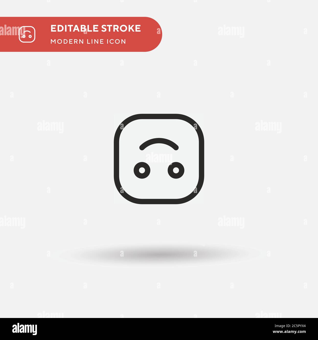 Upside Down Simple vector icon. Illustration symbol design template for ...