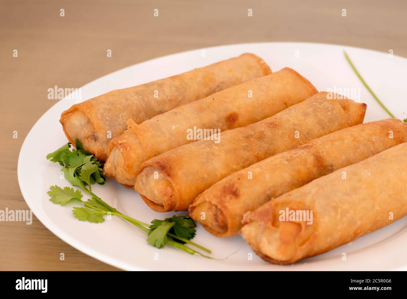 Fried spring rolls Stock Photo - Alamy