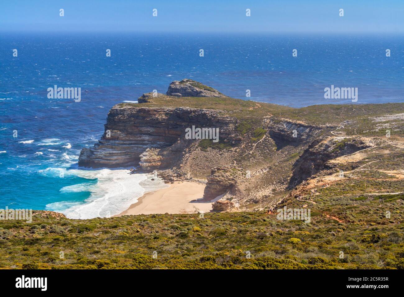 The rugged coastline along South Africa's Cape Peninsula Stock Photo ...