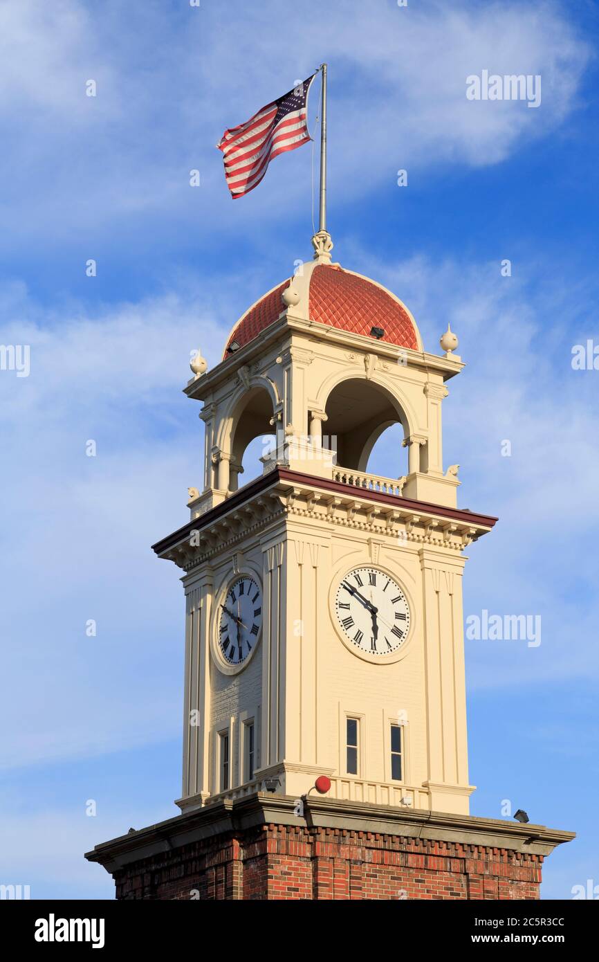 Clock Tower,Santa Cruz,California,USA Stock Photo - Alamy