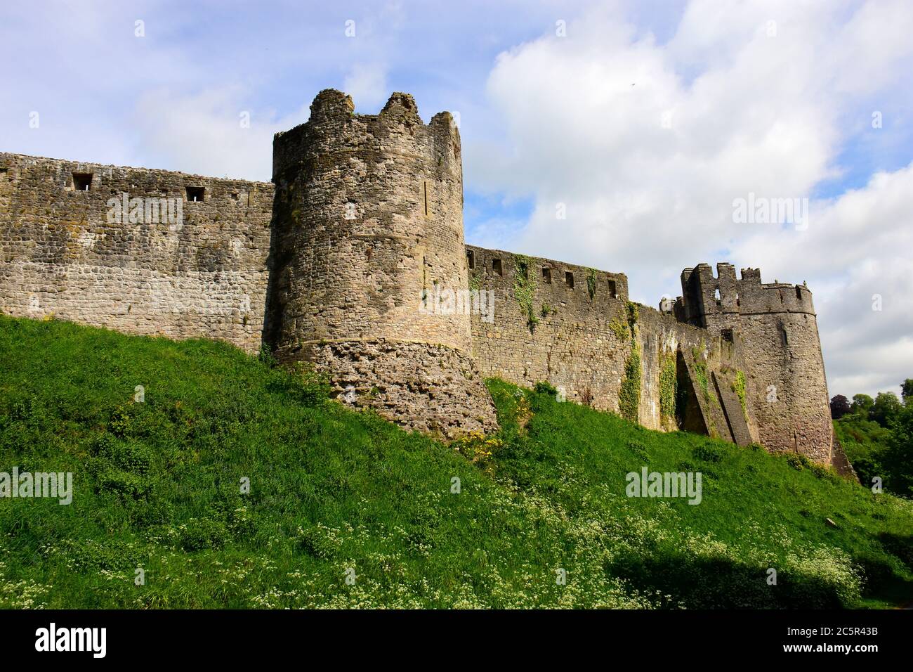 A Medieval castle circa 1067-1300 still partially intact after ...