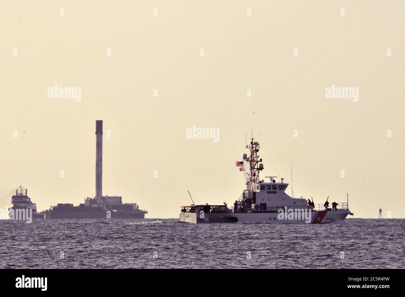 Port Canaveral. Brevard County. Florida. USA. July 4, 2020. The SpaceX ...