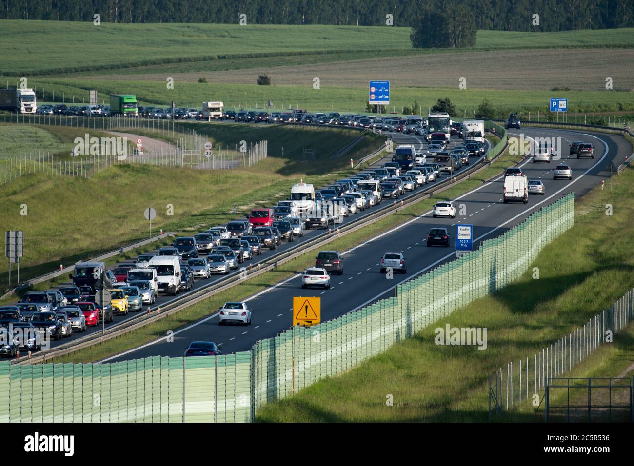 Toll station on Autostrada A1 called Amber Highway (Autostrada ...