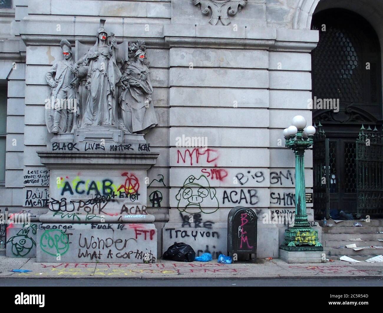 July 3, 2020, New York, New York, USA: Occupy City Hall protestors ...