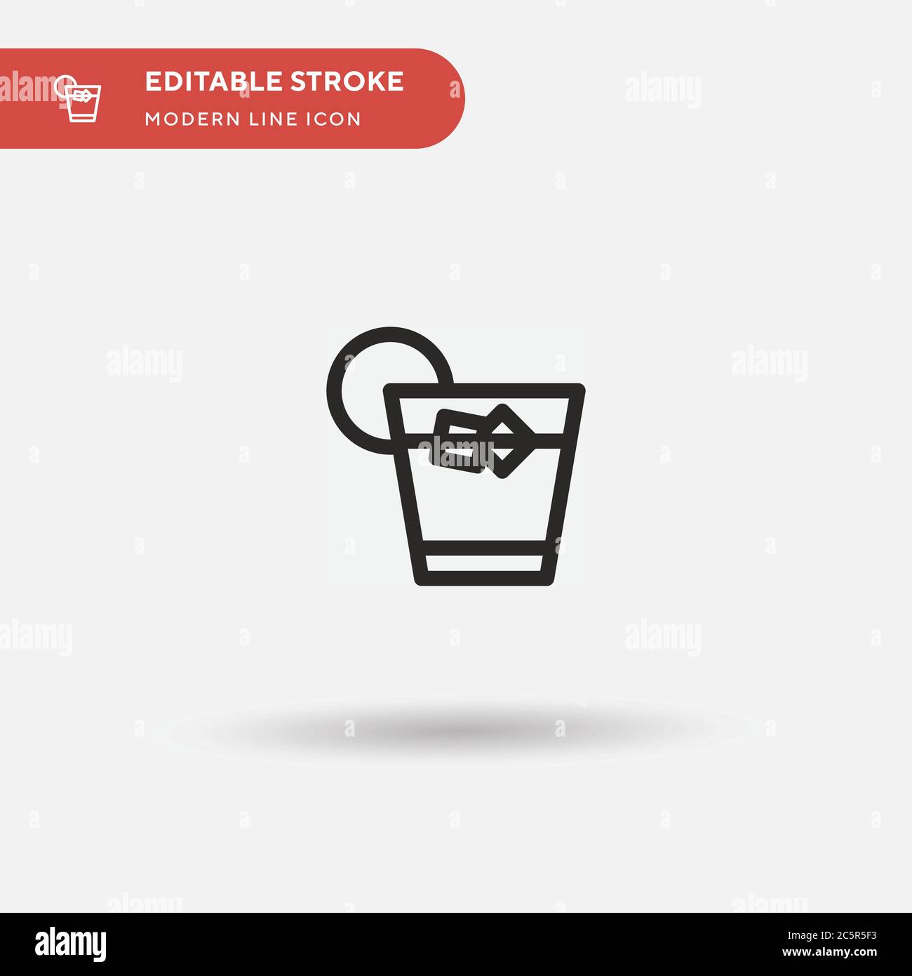 Negroni Simple vector icon. Illustration symbol design template for web ...