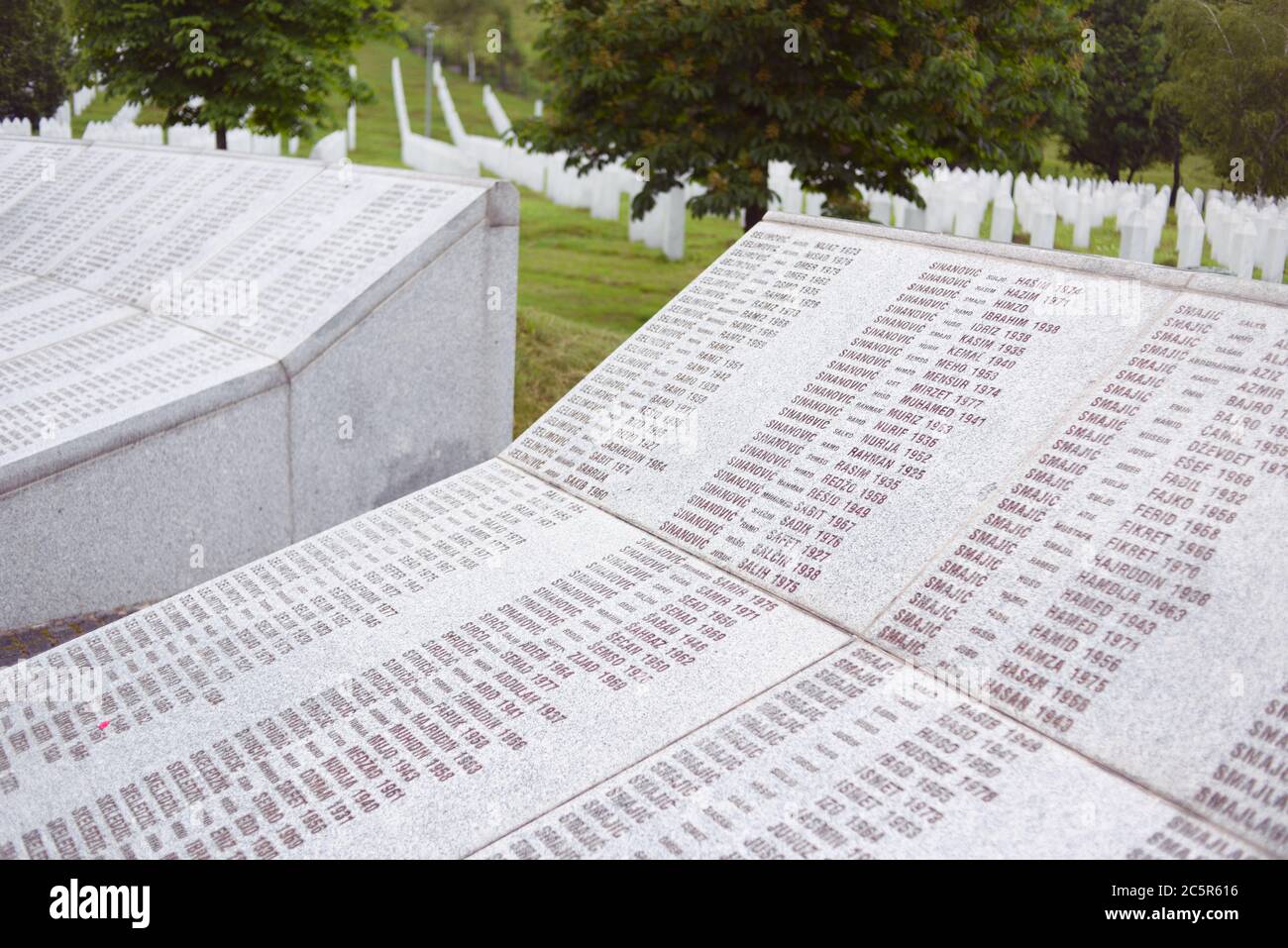 Srebrenica, Potocari, Bosnia-Herzegovina, June 01 2020: Srebrenica ...