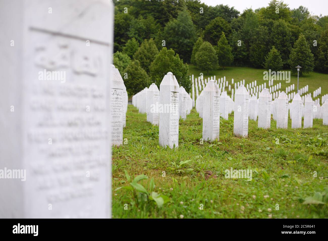 Srebrenica, Potocari, Bosnia-Herzegovina, June 01 2020: Srebrenica ...