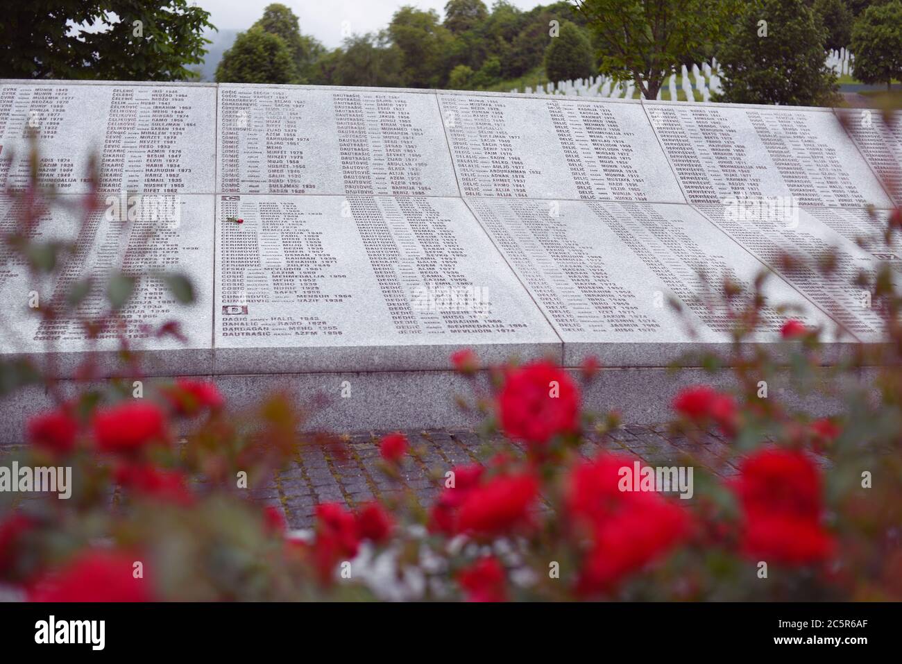 Srebrenica, Potocari, Bosnia-Herzegovina, June 01 2020: Srebrenica ...