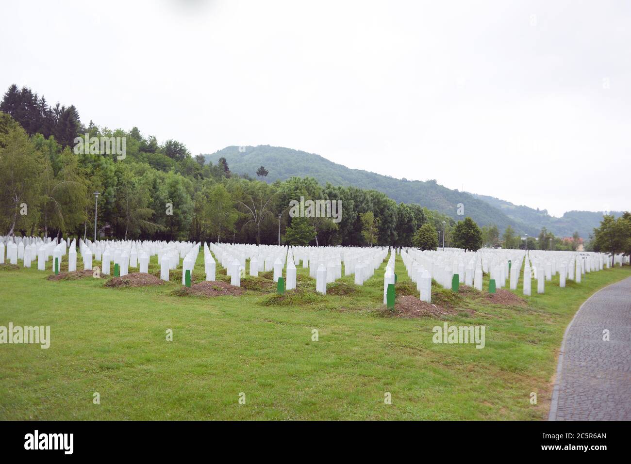 Srebrenica, Potocari, Bosnia-Herzegovina, June 01 2020: Srebrenica ...