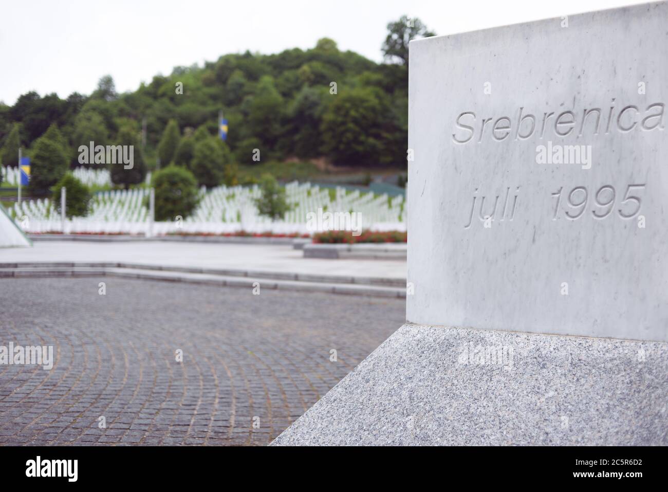 Srebrenica, Potocari, Bosnia-Herzegovina, June 01 2020: Srebrenica ...