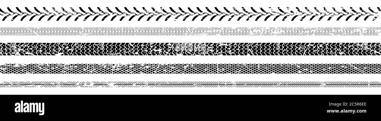 Tractor Tire Track Vector