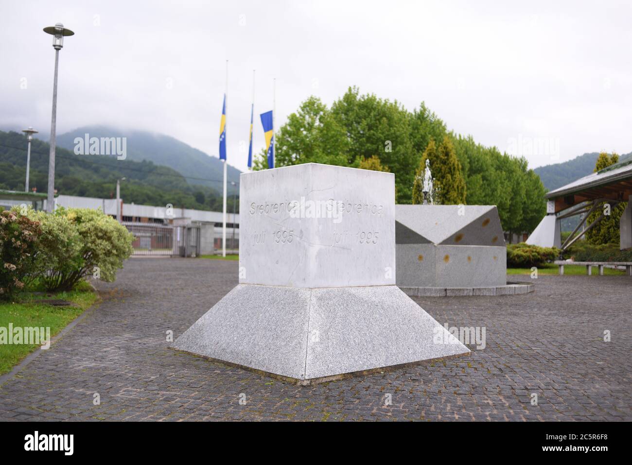 Srebrenica, Potocari, Bosnia-Herzegovina, June 01 2020: Srebrenica ...