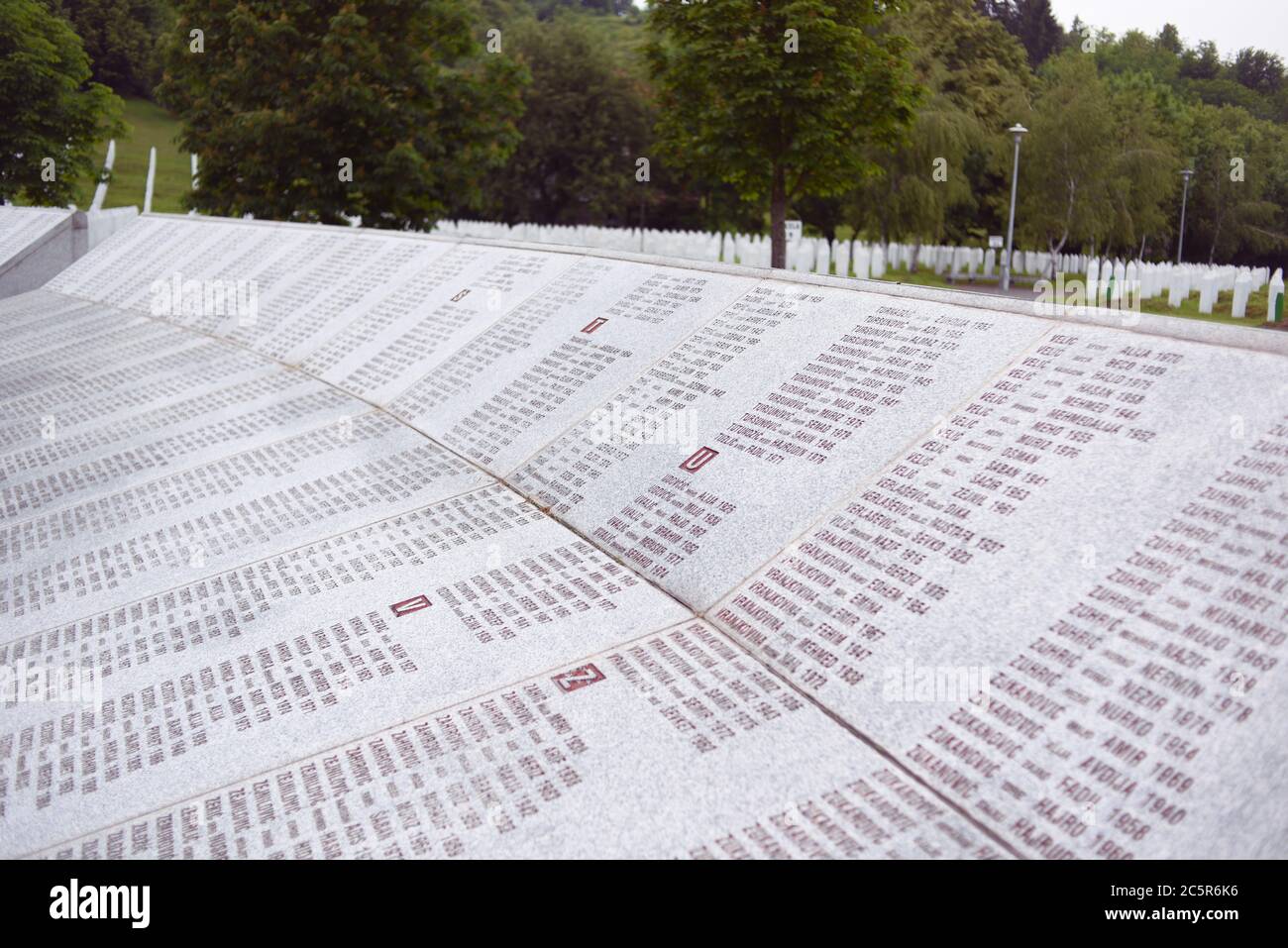 Srebrenica, Potocari, Bosnia-Herzegovina, June 01 2020: Srebrenica ...
