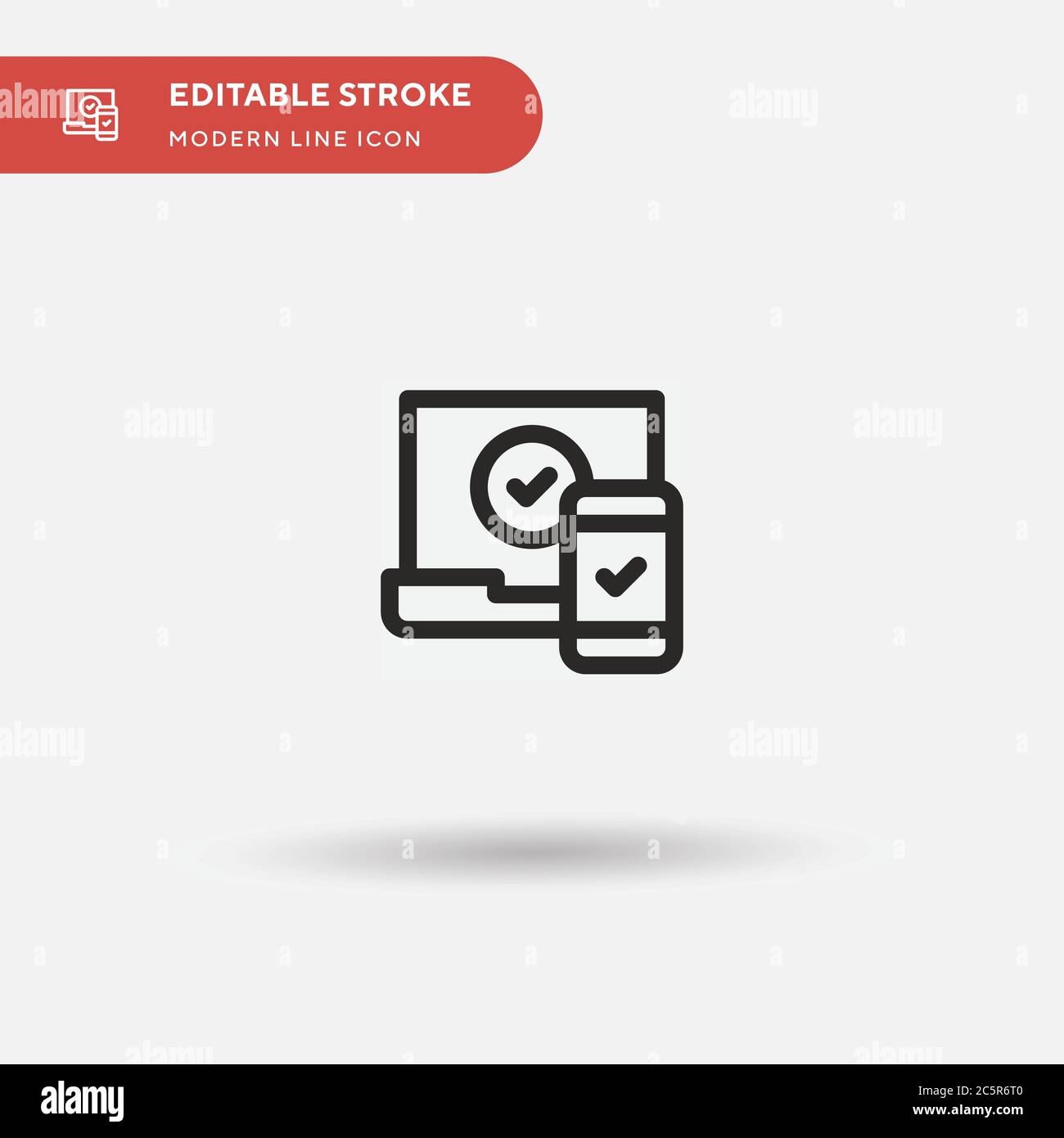 Multiple Simple vector icon. Illustration symbol design template for ...