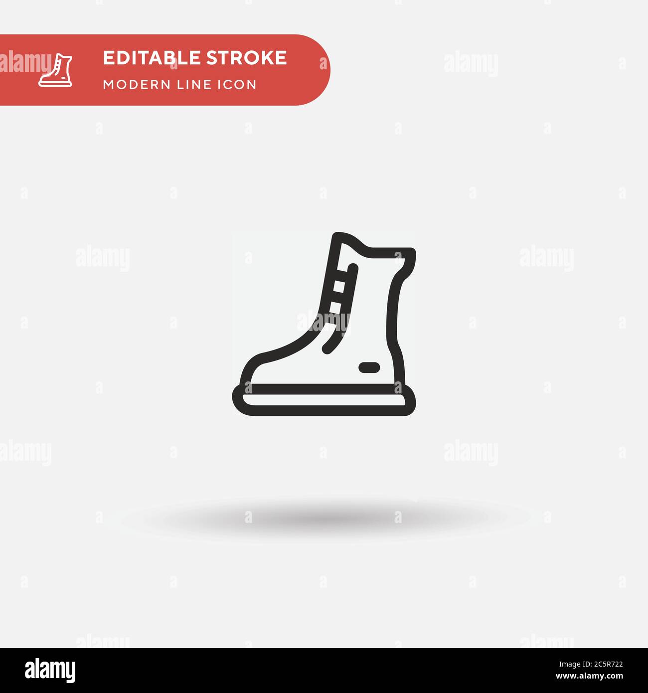 Boots Simple vector icon. Illustration symbol design template for web ...