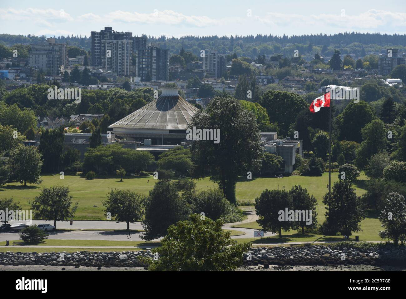 A view to Vanier Park and the H.R. MacMillan Space Centre and ...