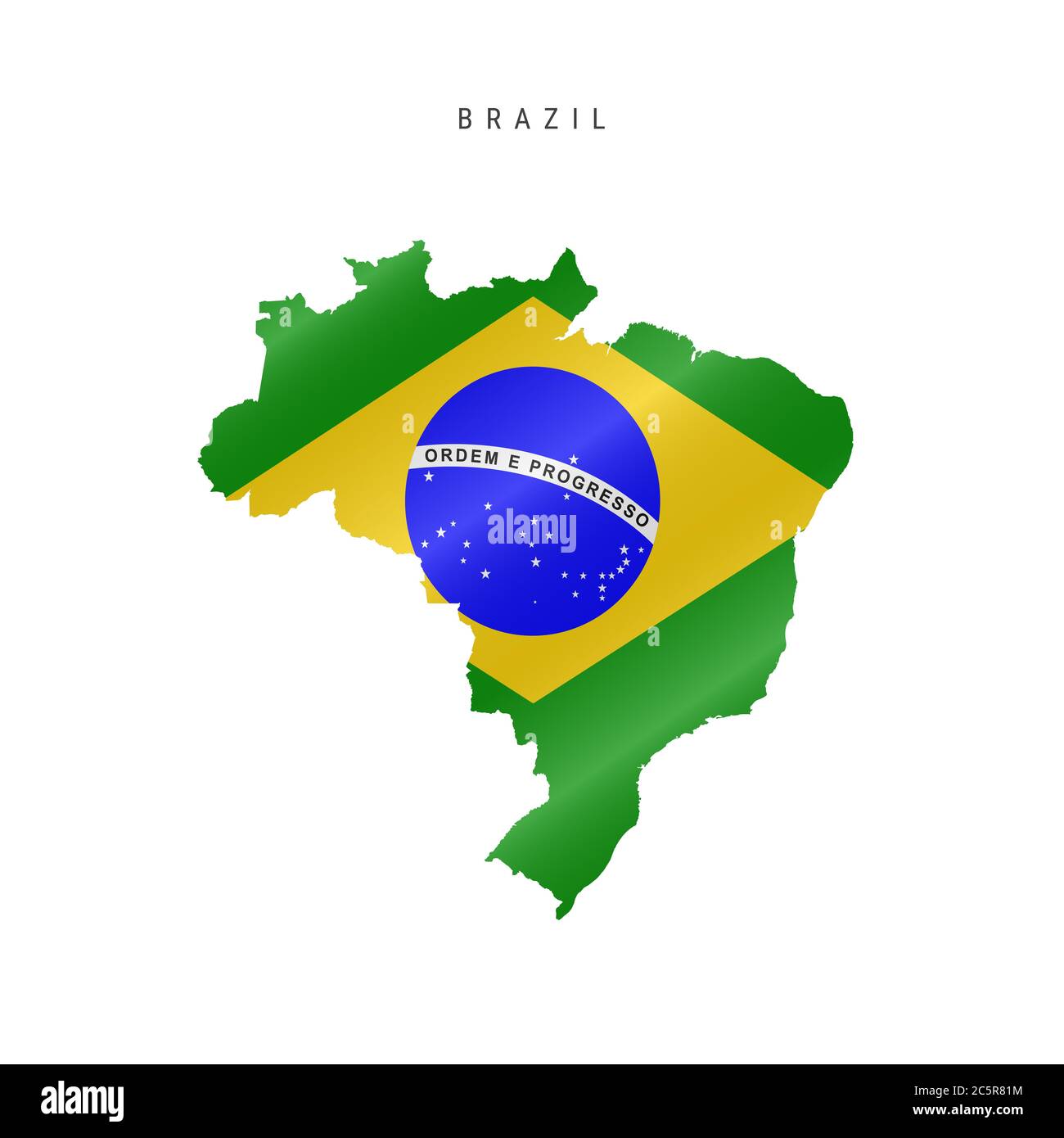 Brazil ribbon flag background Cut Out Stock Images & Pictures - Alamy