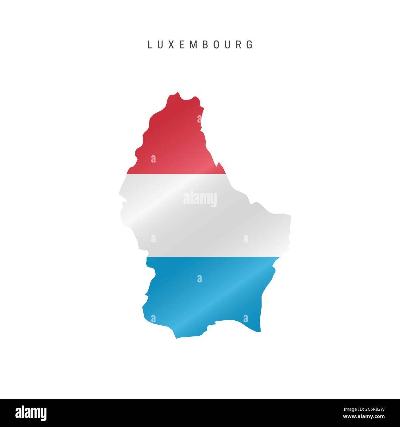Detailed waving flag map of Luxembourg. map with masked flag Stock ...